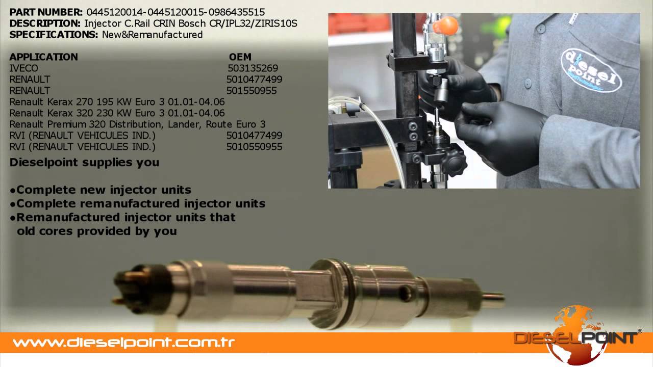 DIESELPOINT 0445120014 - 0445120015 - 0986435515 5010477499 501550955 ...