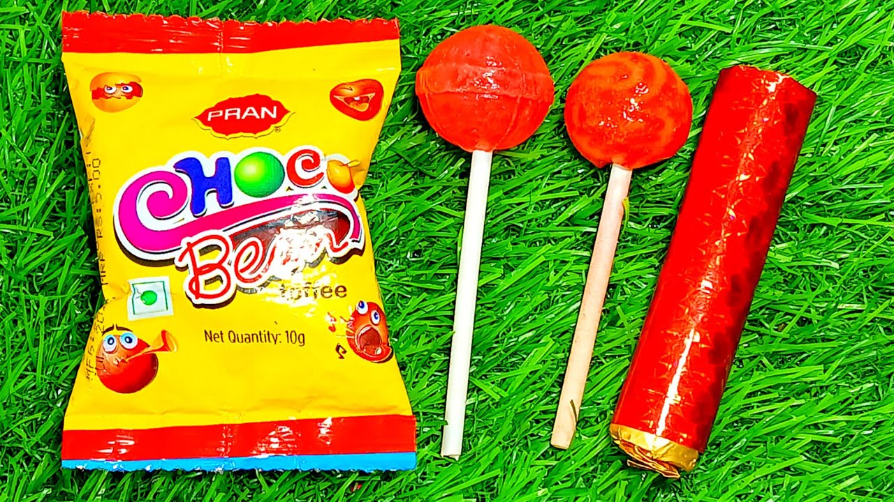 Lollipop Designs | Yellow Candy Packet & Red Chocolate Unpacking asmr ...