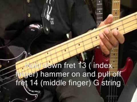 Bass Guitar Close Up #3 Mark Adams "Wiggle" SLIDE By Slave R&B Tutorial ...