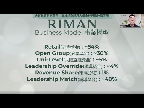RIMAN 全球奖励计划培训 (中文) RIMAN Enhanced Compensation Plan (CHN) - YouTube