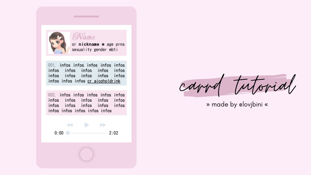 cute telephone themed carrd tutorial — © aicoholdrink - YouTube