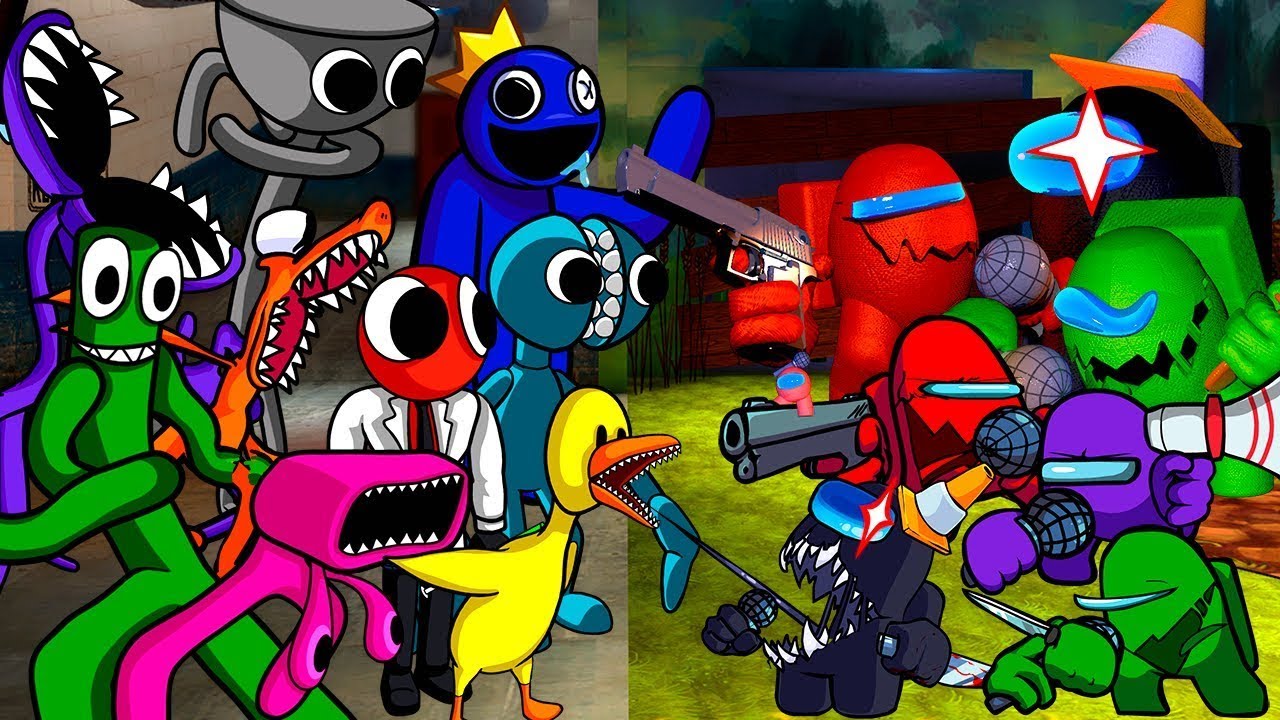 New Rainbow Friends VS Imposter ALL Phases but | Friday Night Funkin ...