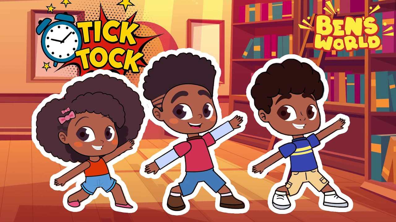 Tick Tock ⏰ Fun Kids Song & Animation about Time, Friendship, Teamwork ...