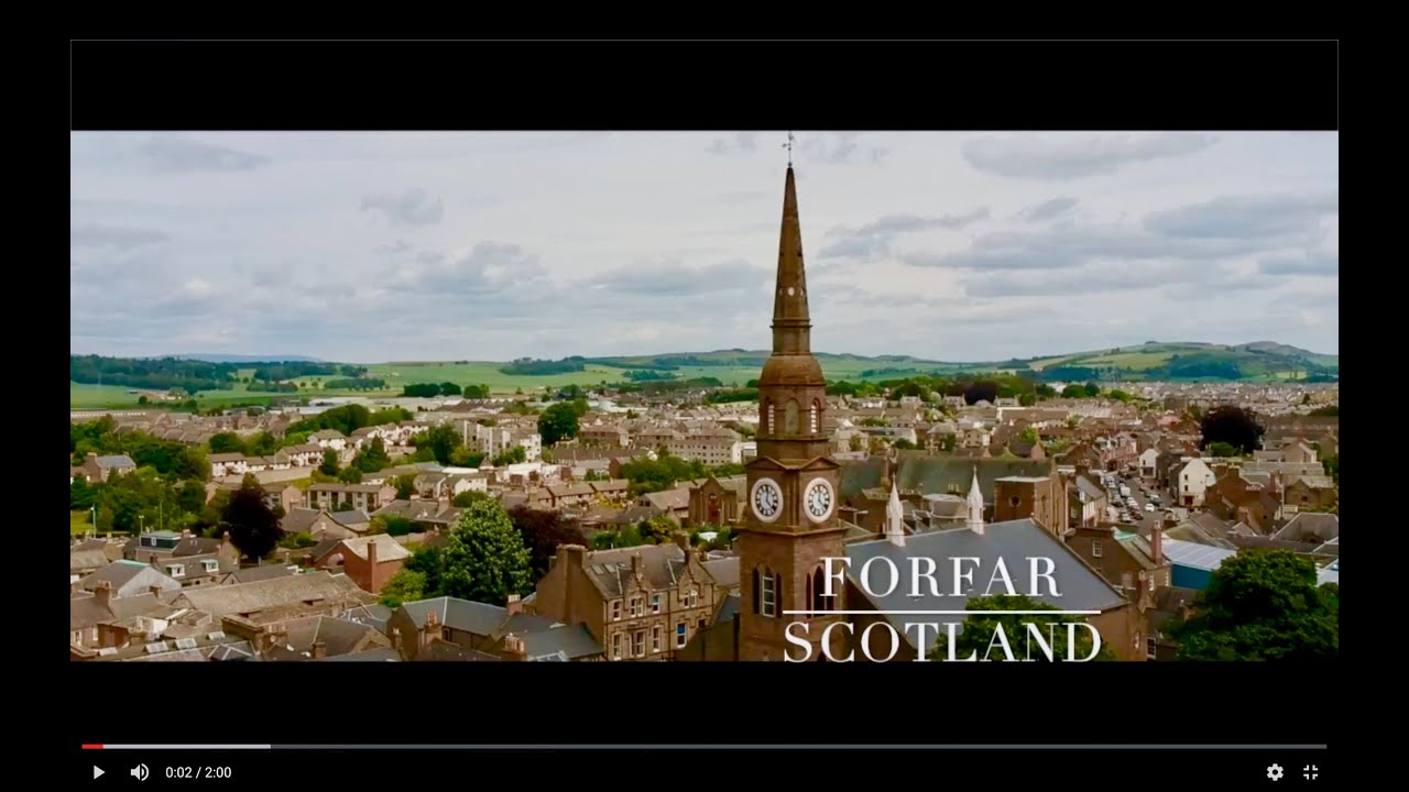 Forfar Scotland - A Drone's Eye View - YouTube