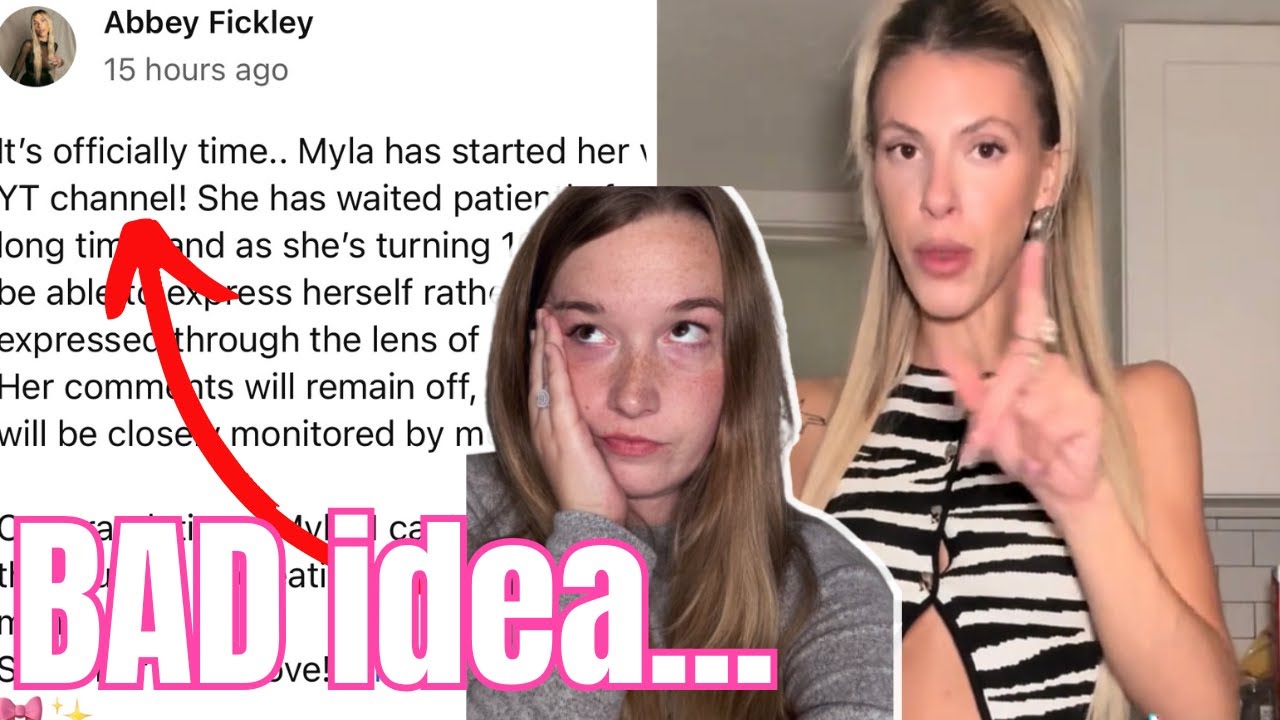 Mom influencer lets her 9-YEAR-OLD daughter become a YouTuber (Abbey ...