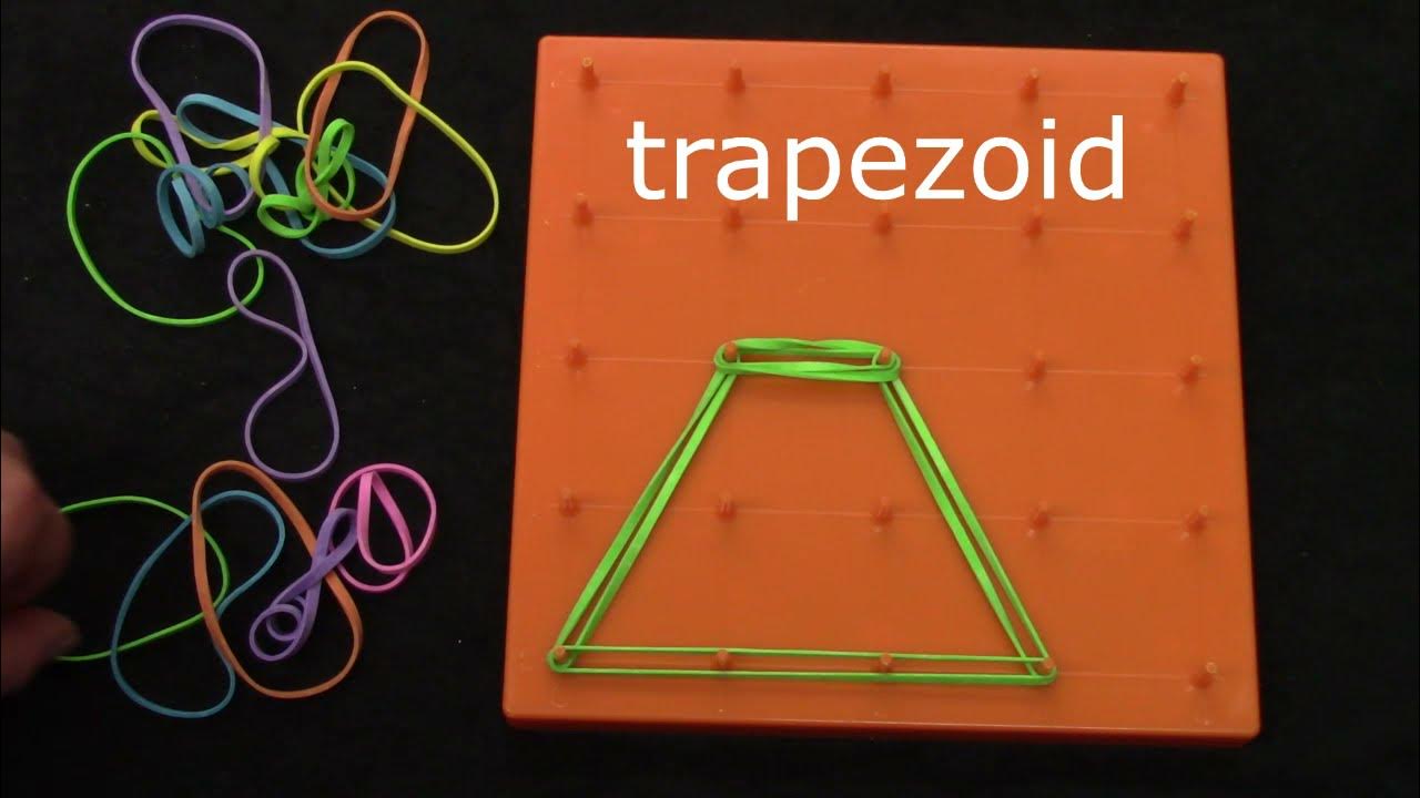 Math Lesson: Making Geometric Shapes on a Geoboard; Identifying the ...