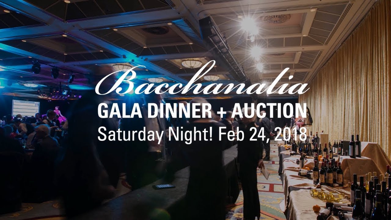 Bacchanalia Gala Dinner + Auction 2018 - YouTube