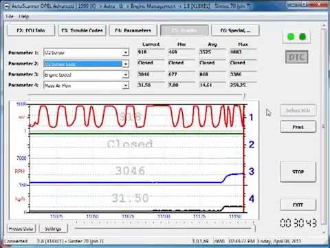 Astra G X18XE1 praca sondy na Pb i LPG po zaslepieniu EGR - YouTube