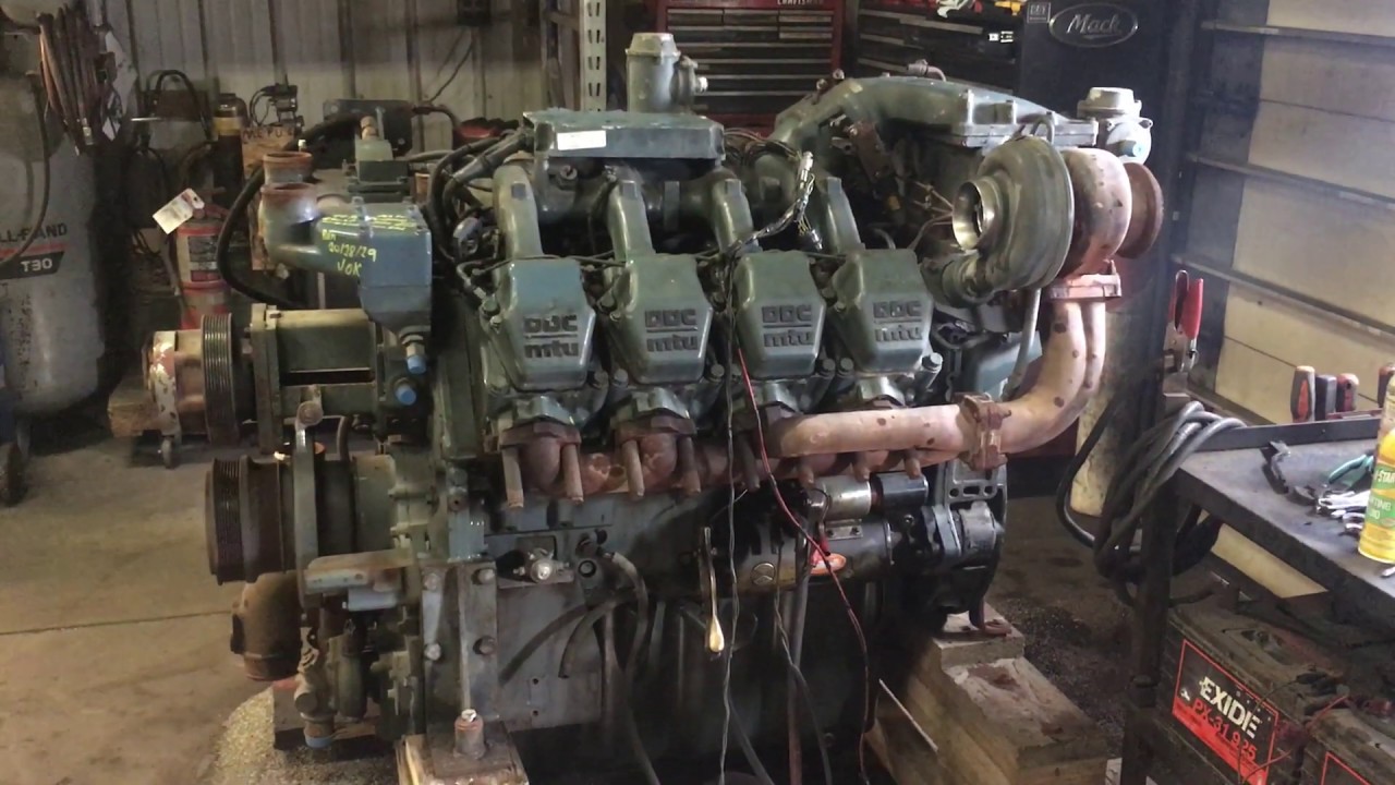 MTU S2000 V8 5312000332 RUN TEST 10-22-19 - YouTube
