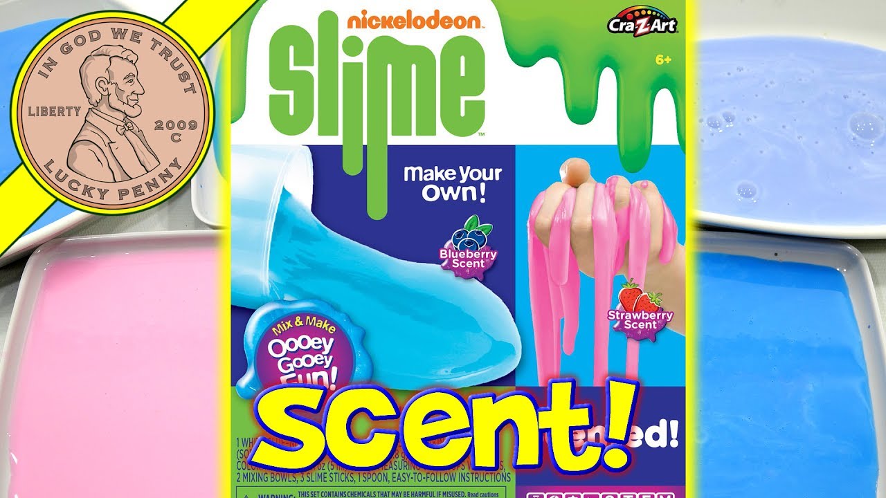 Nickelodeon Make Your Own Scented Blueberry & Strawberry Slime - Oooey ...