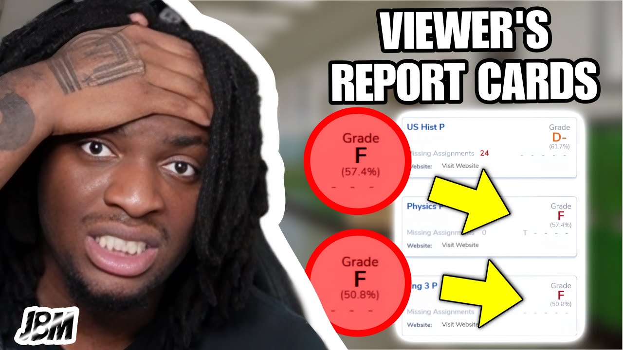 Reacting To My Viewers Report Cards! - YouTube