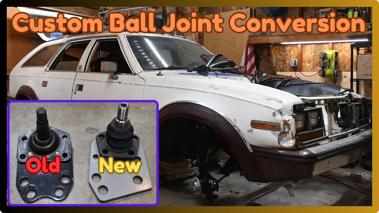 Custom Ball Joint Conversion | Putting Jaguar Lower Ball Joints On My ...