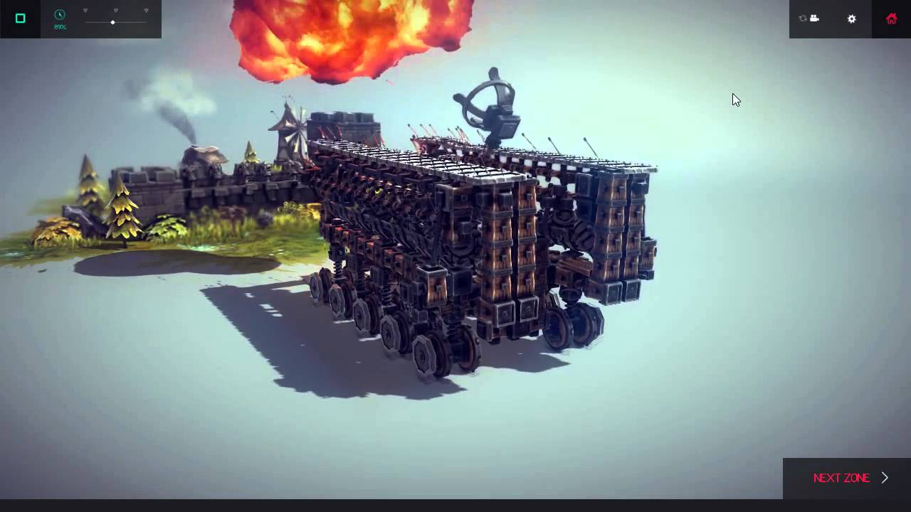 Besiege - Mobile Reloadable Catapult - YouTube