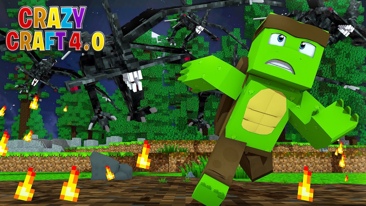A NIGHTMARE ATTACK! - Minecraft Crazy Craft 4 - YouTube