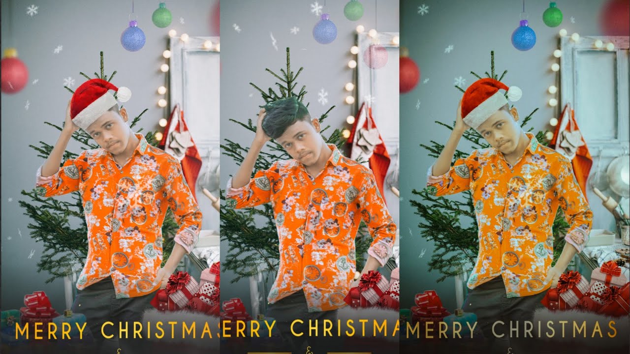 Christmas Photo Editing || Merry Christmas || Christmas Photo Editing ...