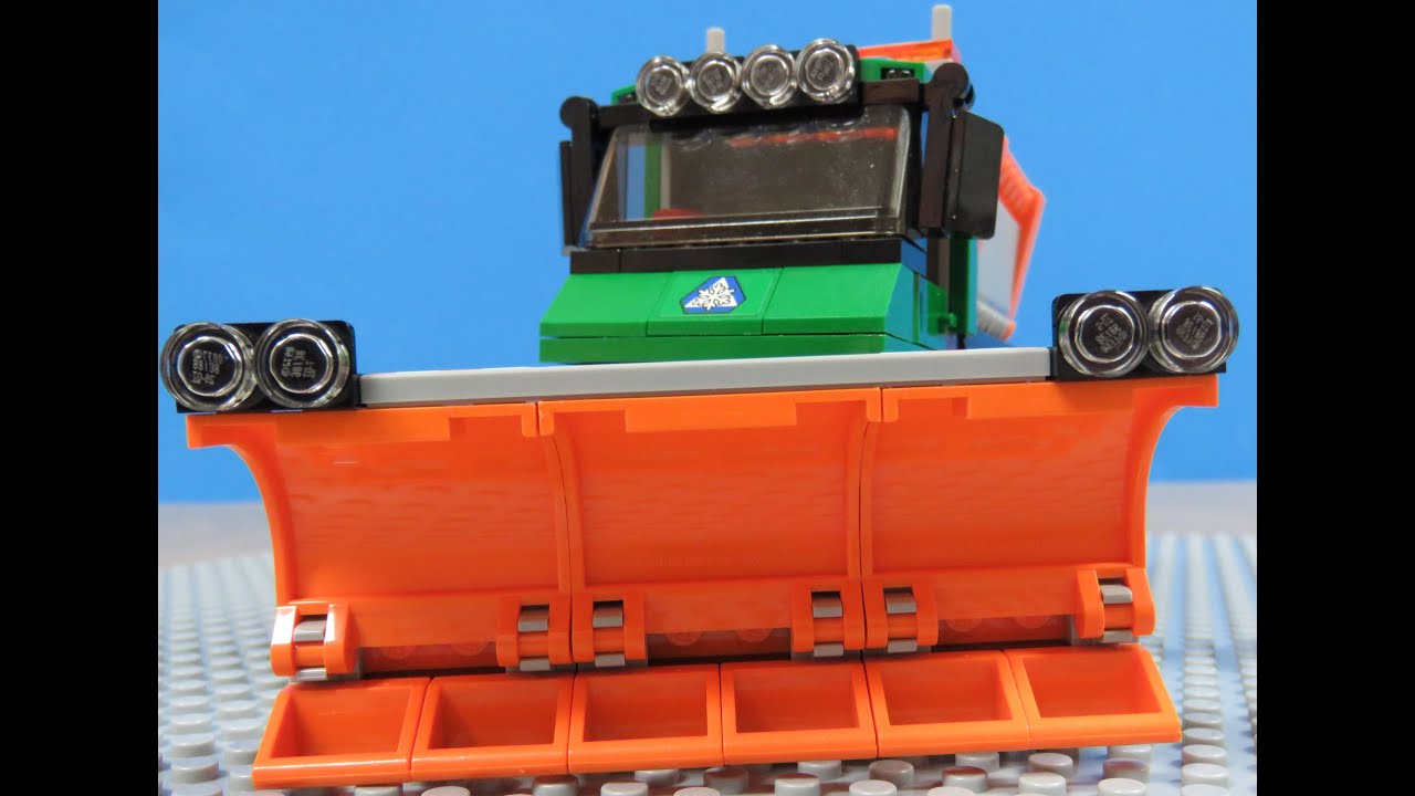 Lego How to build a snowplow sanding truck set 60083 - YouTube