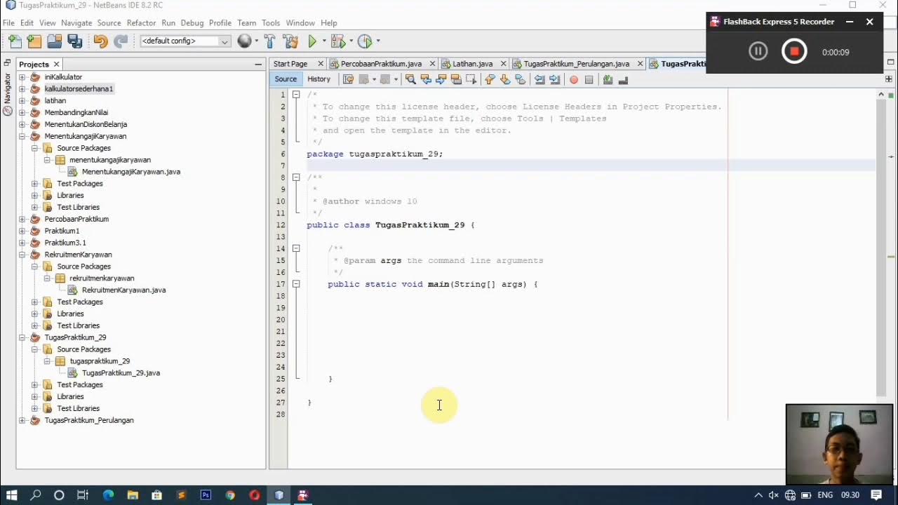 Membuat Program Sedeehana, Perulangan dengan While Loop. di JAVA ...