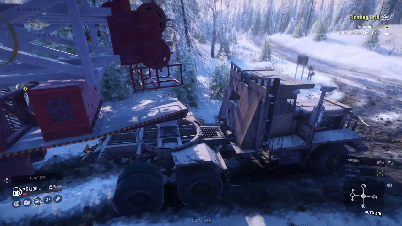 SNOW RUNNER: FLOATING DRILL mission - YouTube