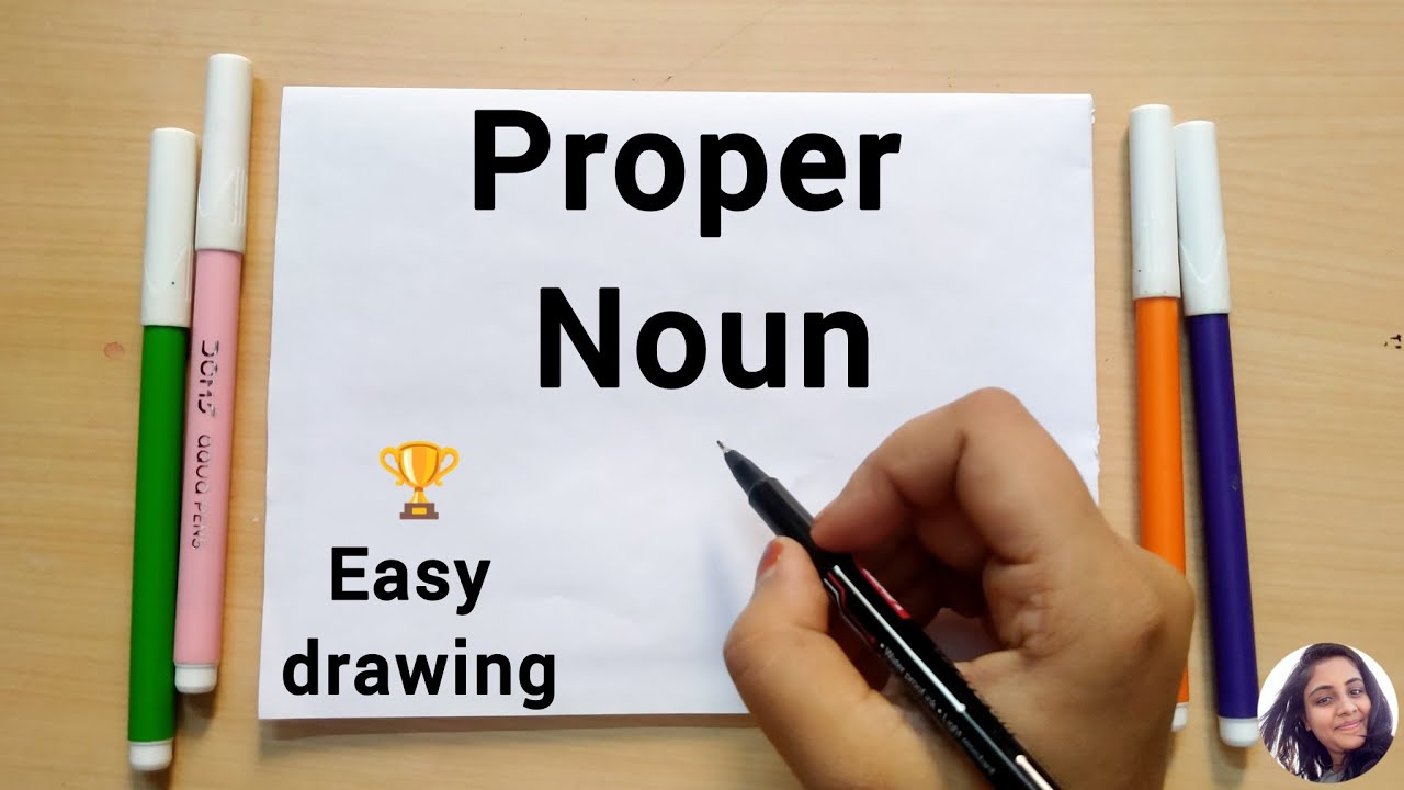 Proper Noun | Proper Noun example Drawing | Proper Noun Drawing easy ...