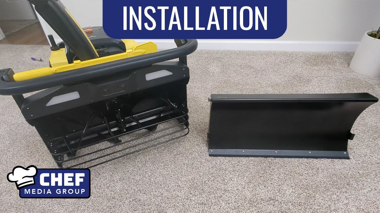 Yarbo Snow Blower Plow Blade Installation - YouTube