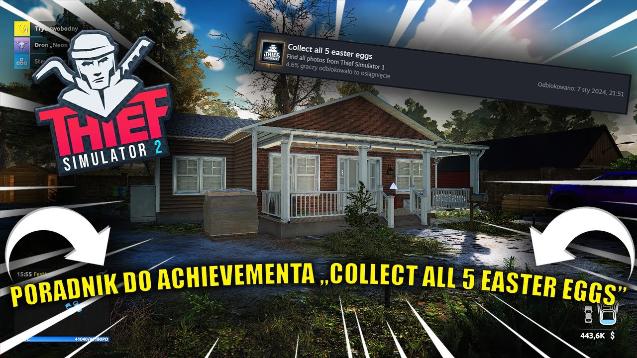 🤯PORADNIK DO THIEF SIMULATOR 2 ACHIEVEMENT "COLLECT ALL 5 EASTER EGGS"🤯 ...