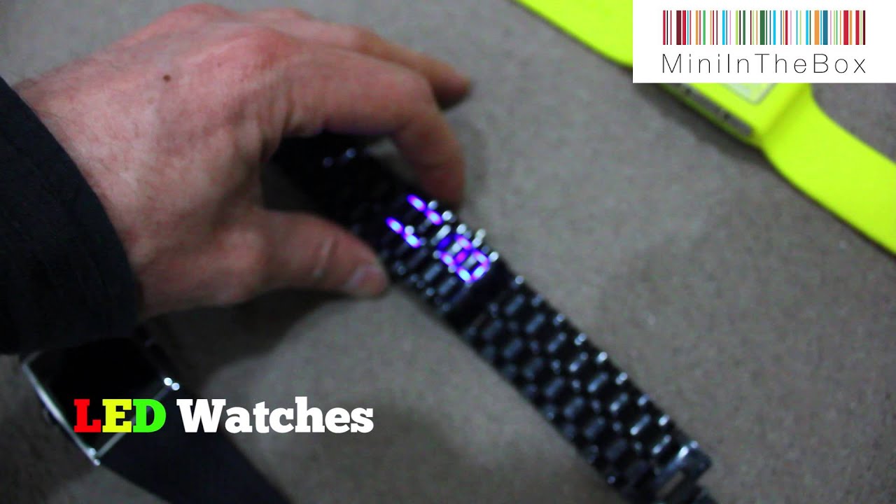 Miniinthebox lightinthebox classic and funky LED watches - YouTube