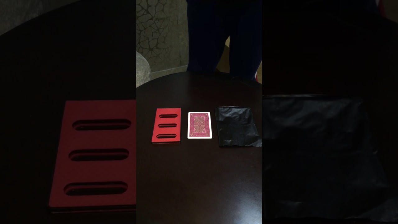 Card vanishing frame magic trick - YouTube