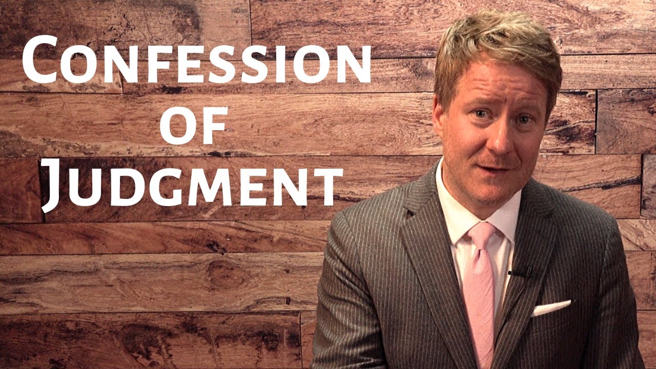 Why is a Confession of Judgment so Powerful? - YouTube