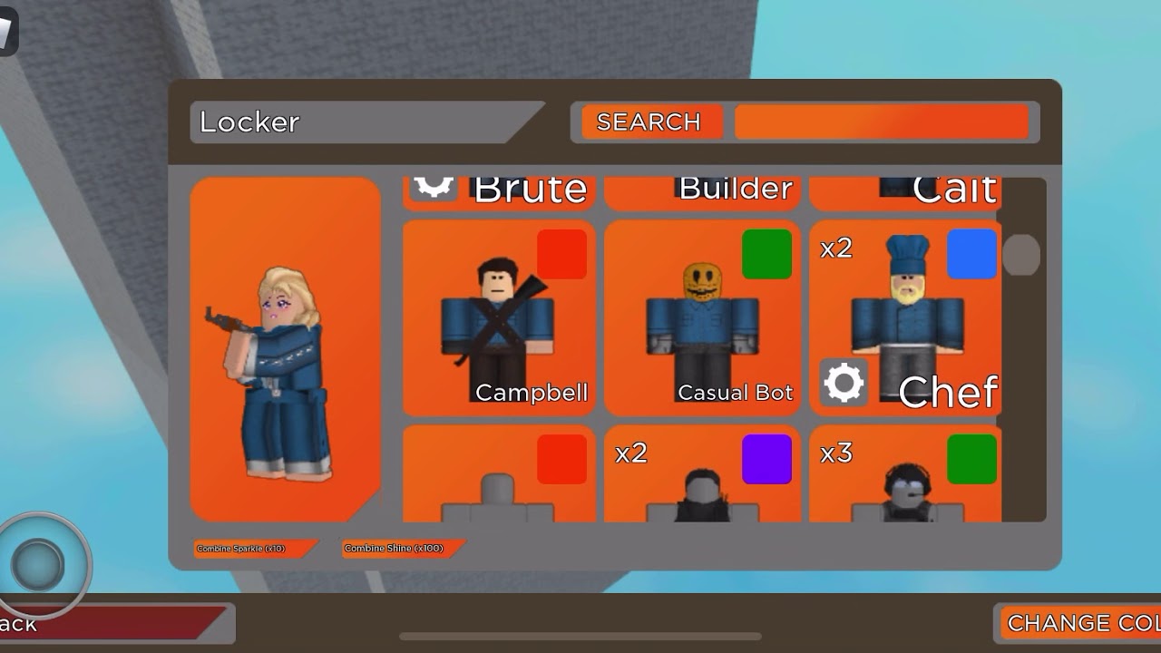 My skin showcase inventory Arsenal - YouTube