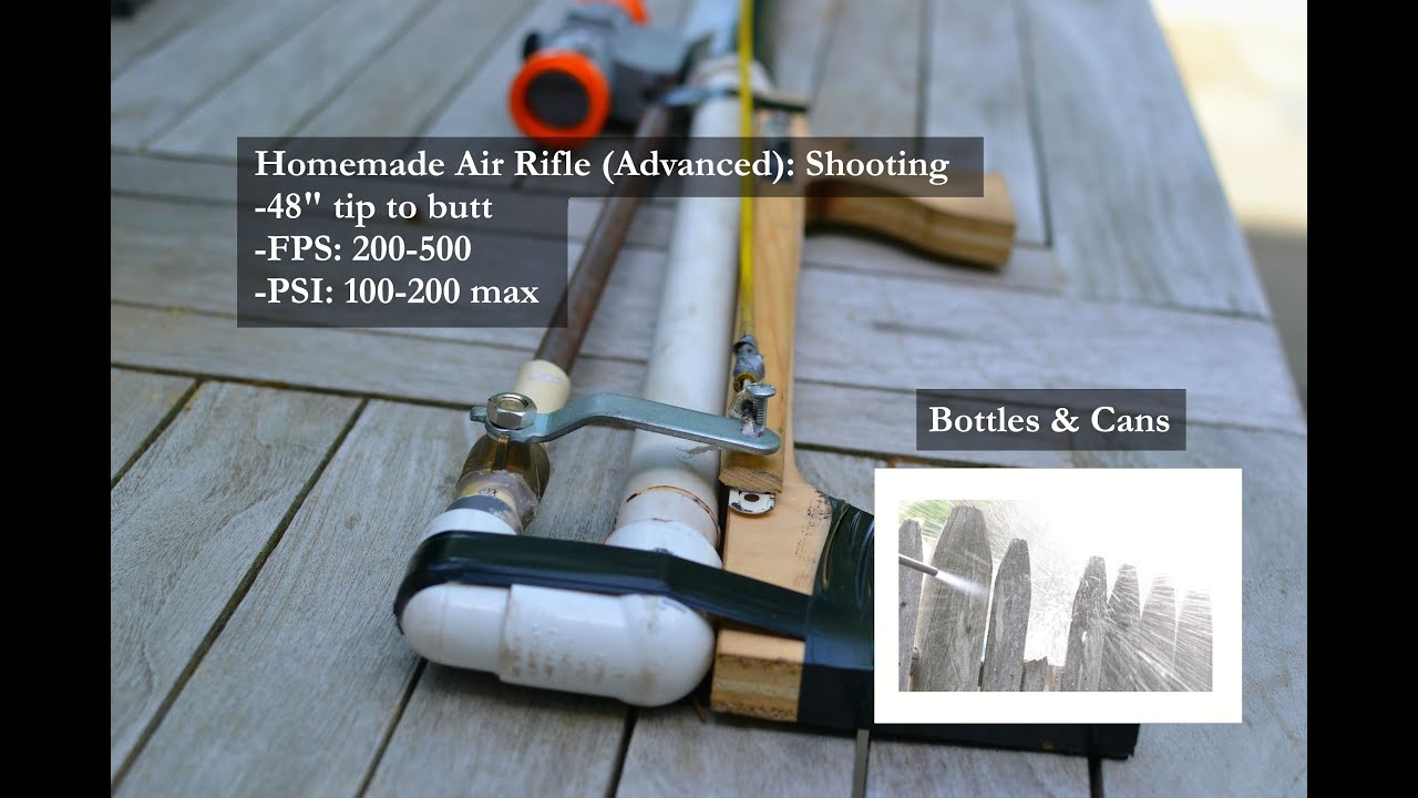 Homemade Air Rifle (Advanced): Shooting - YouTube