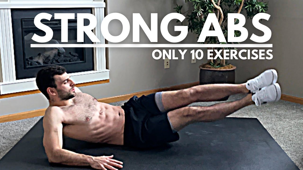 10 EXERCISE WORKOUT FOR STRONG ABS - YouTube