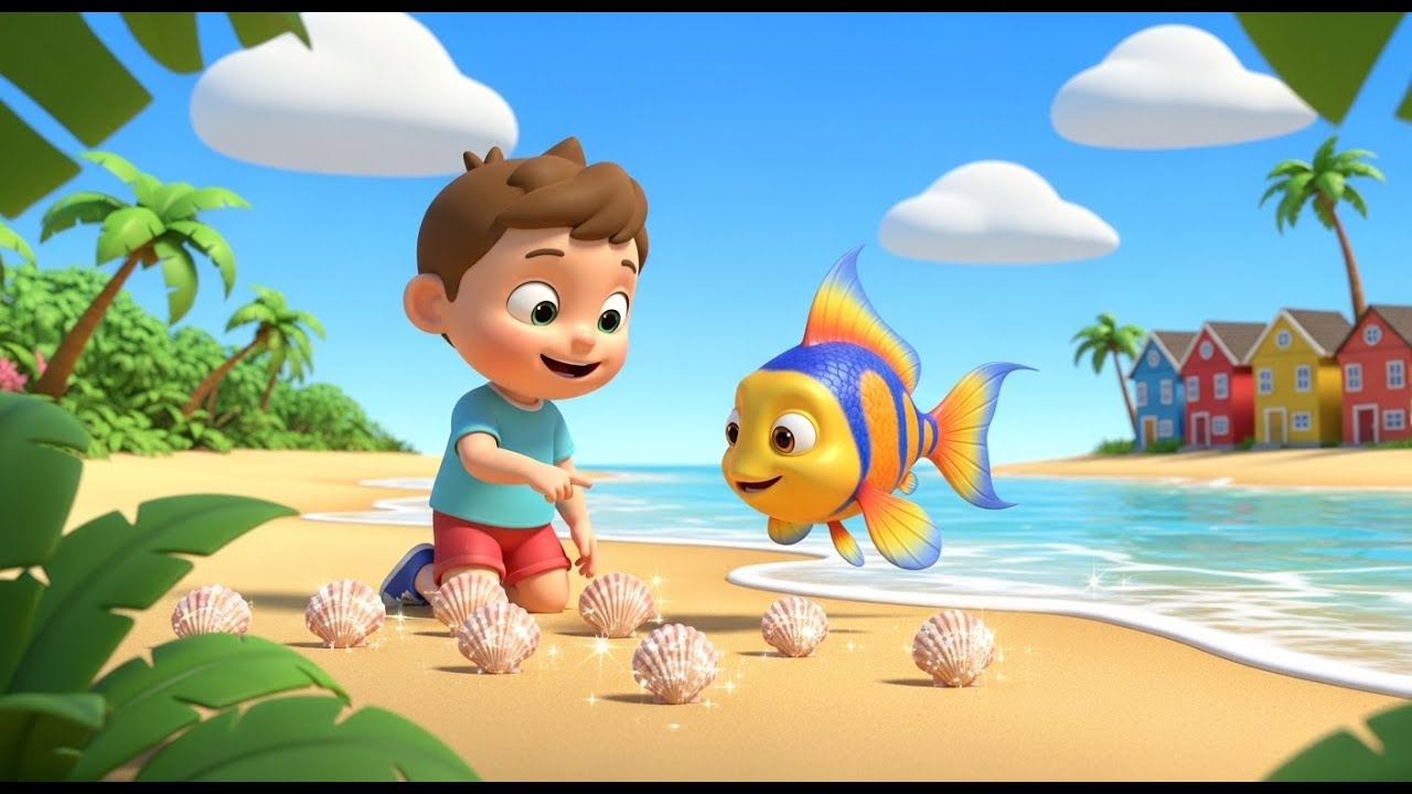 The Fish Who Counted Seashells | Best Nursery Rhymes and Kids Songs ...
