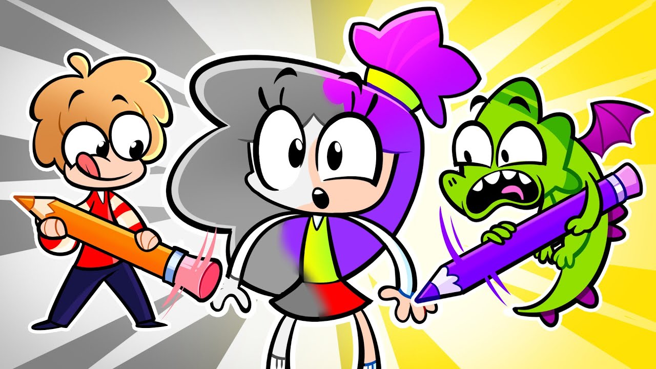 🎨 Find My Color! 😱 Naughty Crayon Challenge | Viv and Denny Kids ...
