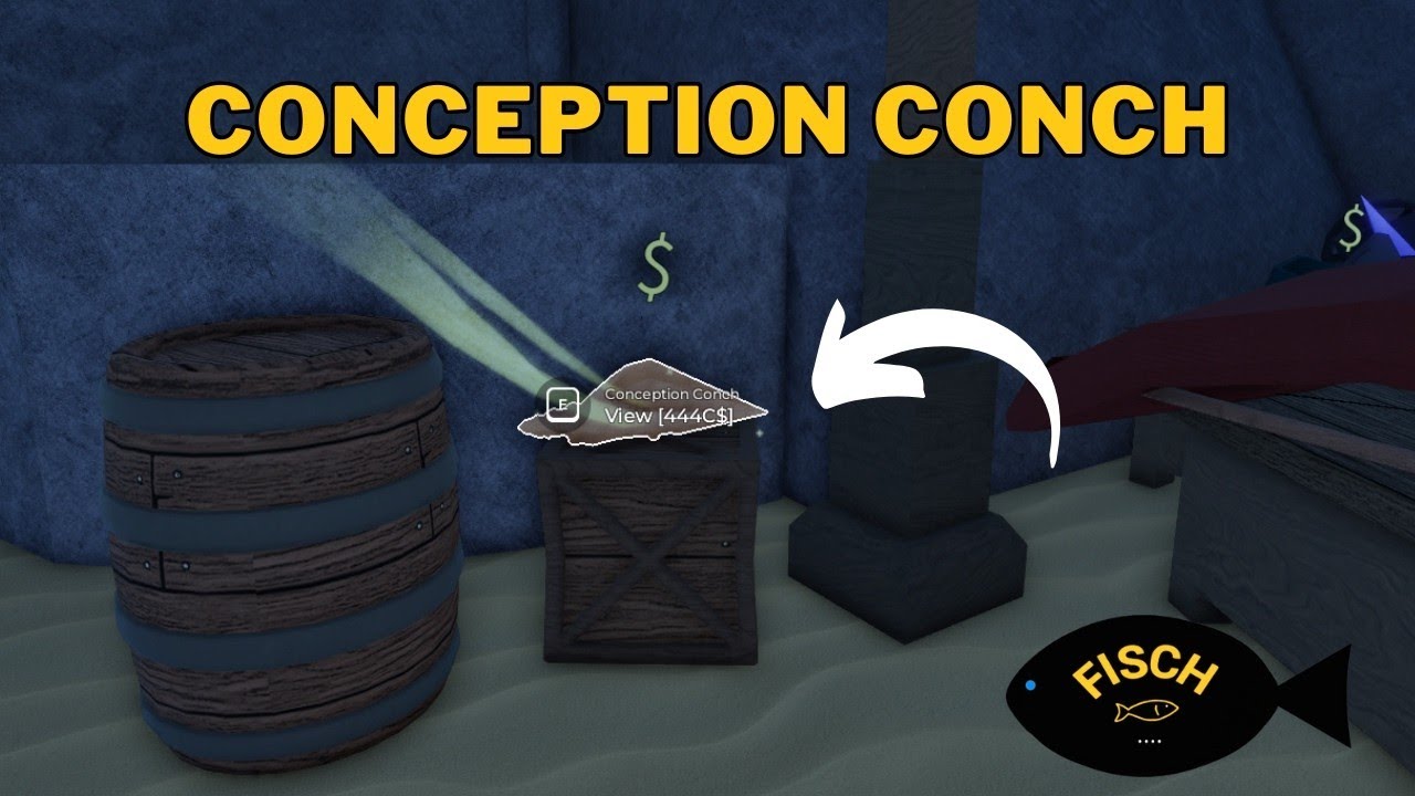 How To Get and Use the CONCEPTION CONCH in Fisch 🐚 Where to Find ...