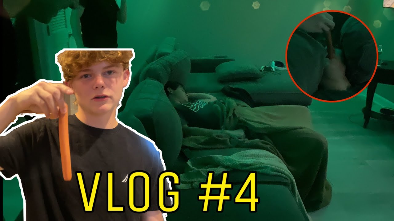 Vlog #4- SLEEPING HOT DOG PRANK! - YouTube