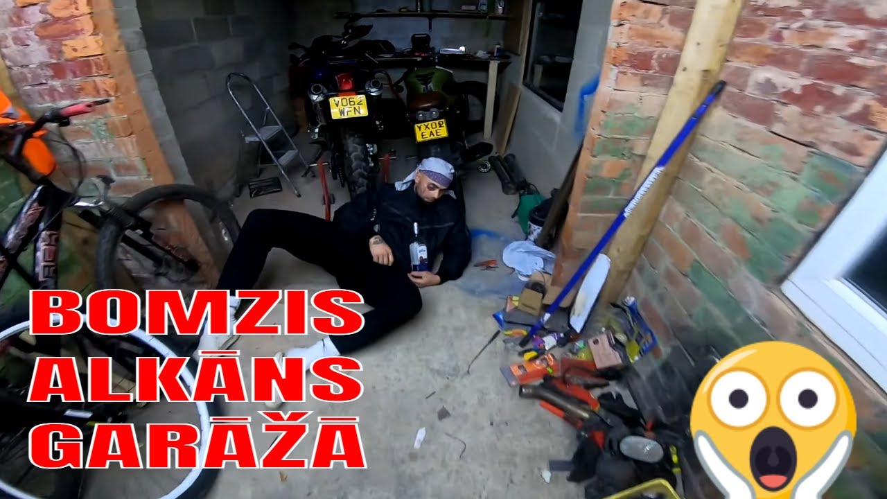MANĀ GARĀŽĀ BOMZIS,ALKĀNS IELĪDA ! BRAUCU PIE DŽEKA KURAM 5 MOČI ...