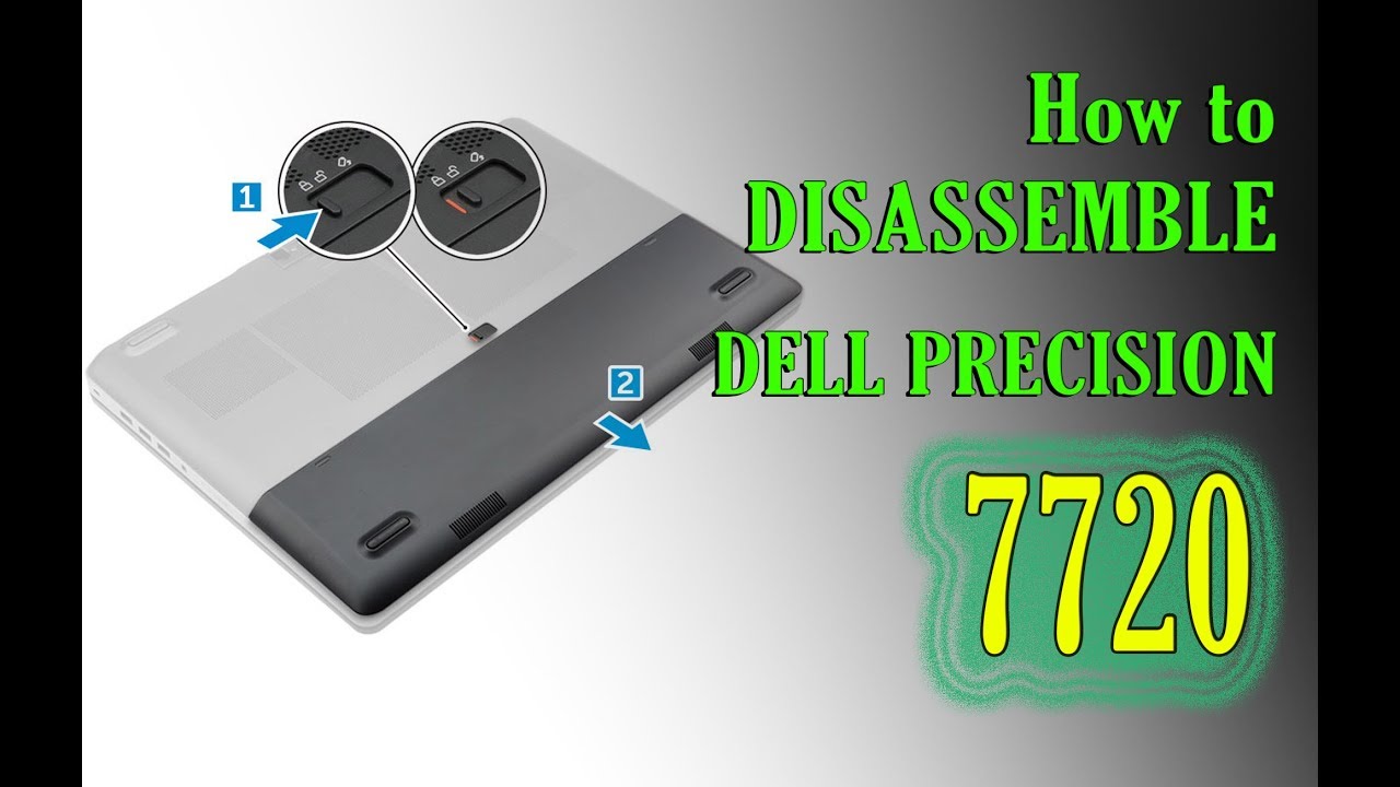 LAPTOP MỸ DISASSEMBLE DELL PRECISION 7720 - YouTube