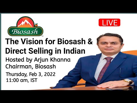 The Vision for Biosash & Direct Selling in India//Hosted by Arjun ...