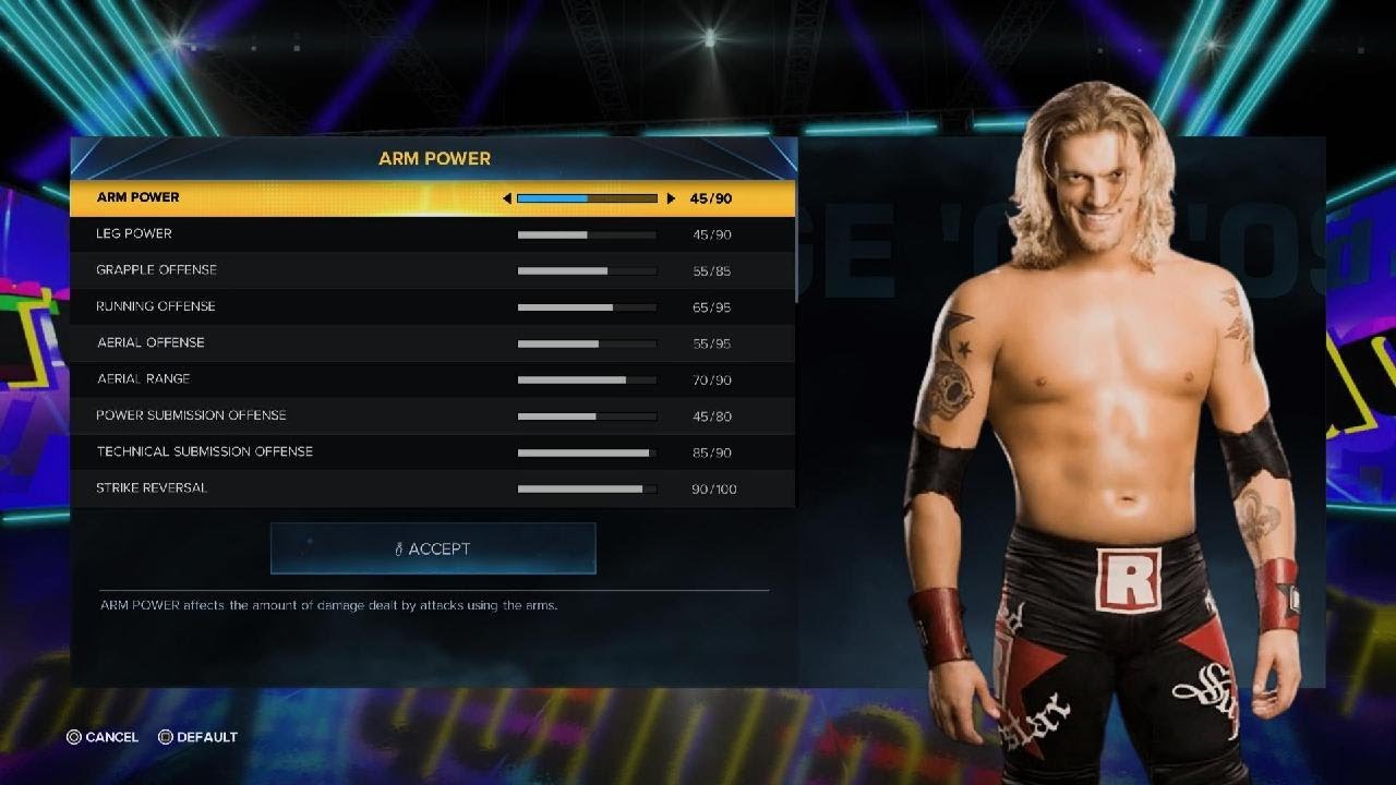 WWE 2K23 | Superstar Settings: Edge '06-'09 - YouTube