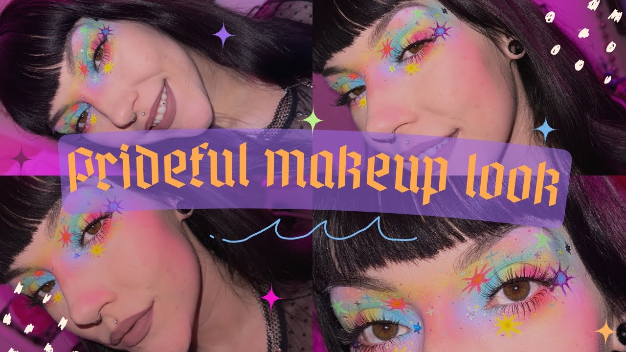 A Prideful Makeup Look | madeupmaddi - YouTube