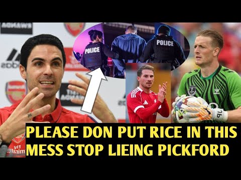 Mikel Arteta Defends Declan Rice: A Controversial Exchange with Jordan ...