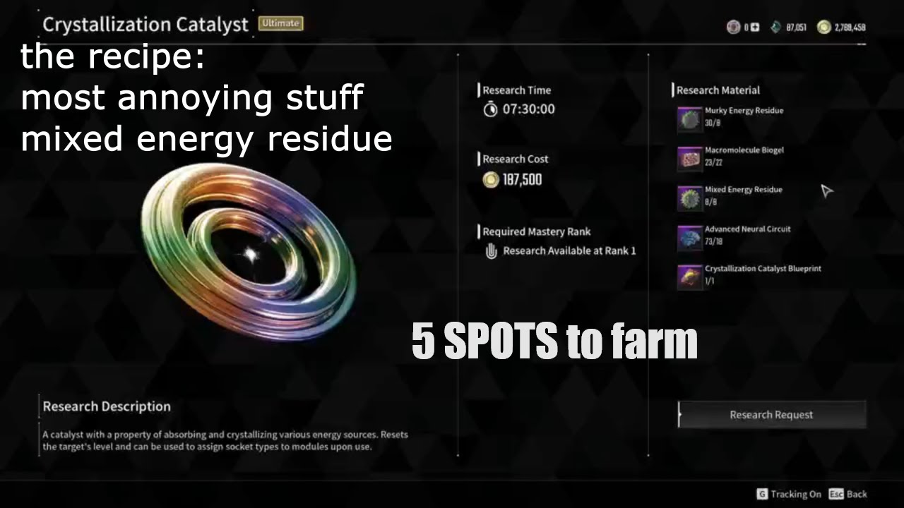 Agna Desert - Encrypted Storage 5 Spots - Farm "Mixed Energy Residue ...