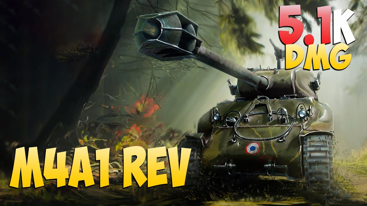 M4A1 Rev - 10 Kills 5.1K DMG - Against all! - World Of Tanks - YouTube