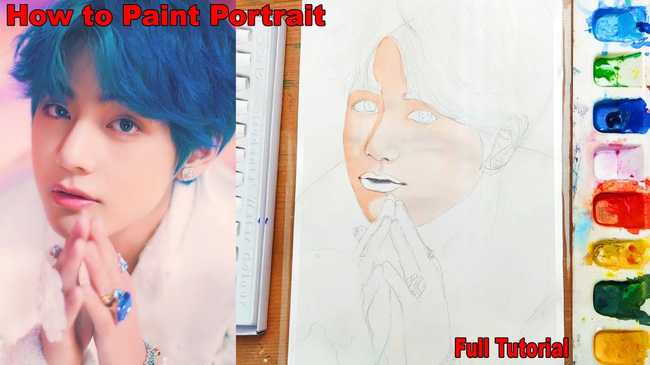 BTS V Painting | Kim Taehyung 😍Painting | My Art Life - YouTube
