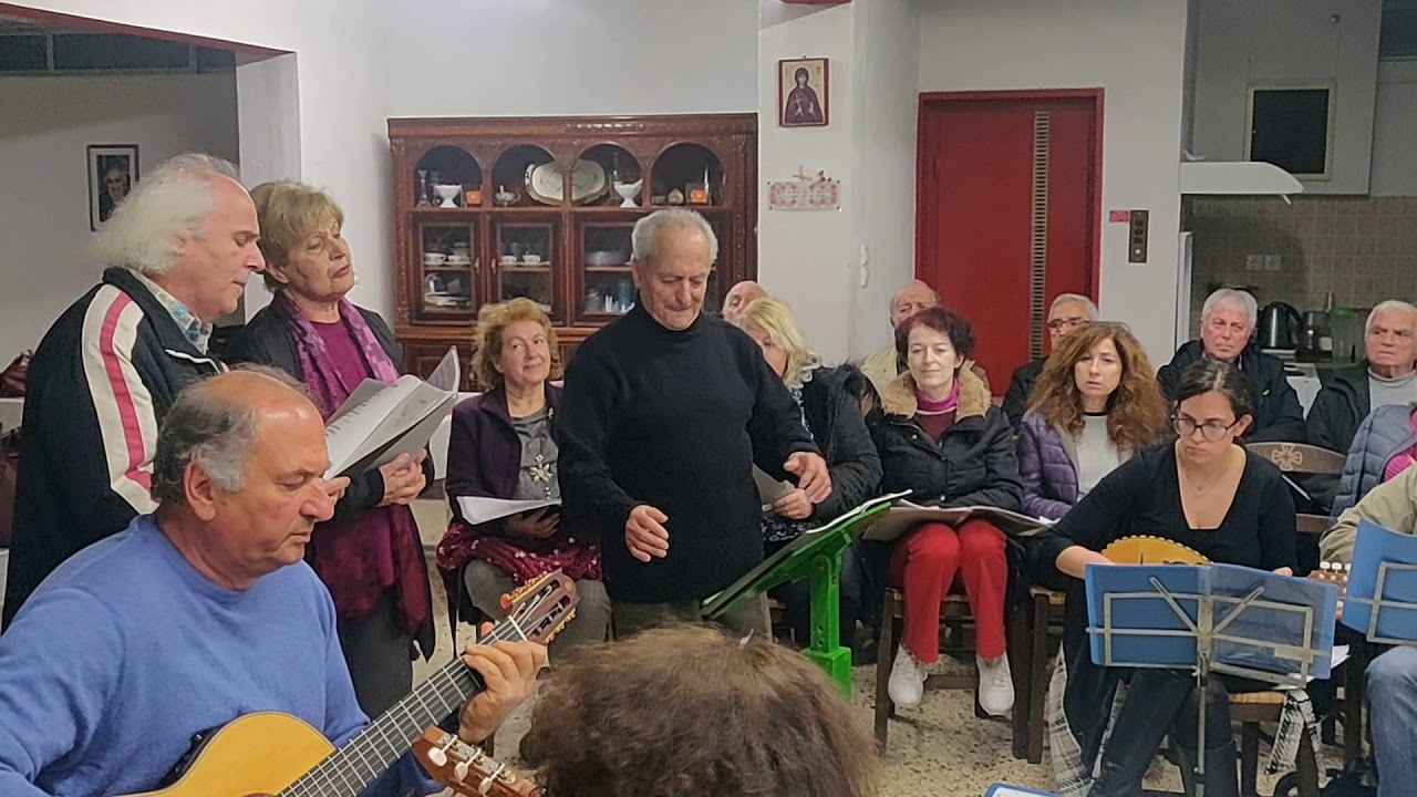 Πεσσαδιανα, πρόβα χορωδίας μαντολινατας Αντ. Κωστουρακη - YouTube
