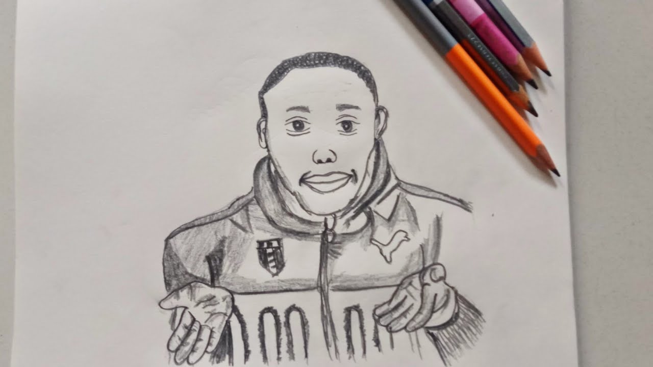 khaby lame drawing.|| how to draw khaby lame || comedy man - YouTube