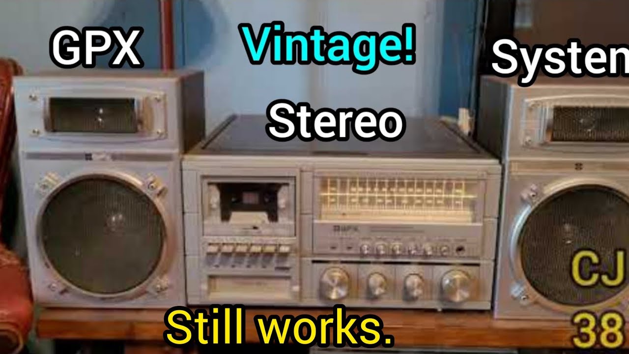 Vintage GPX Stereo system. - YouTube