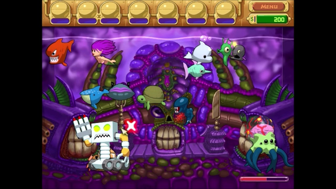 Insaniquarium Delux, Evil alien mastermind boss - YouTube