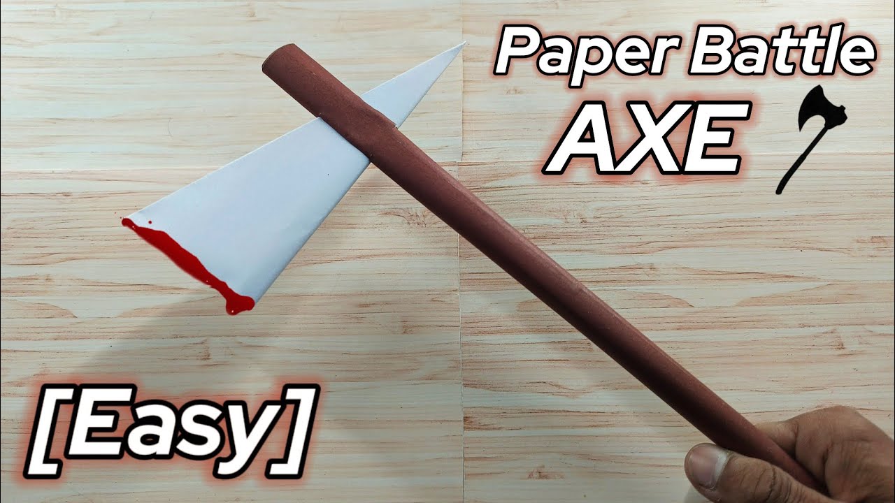 How to make paper battle Axe 🪓 [Easy] - YouTube