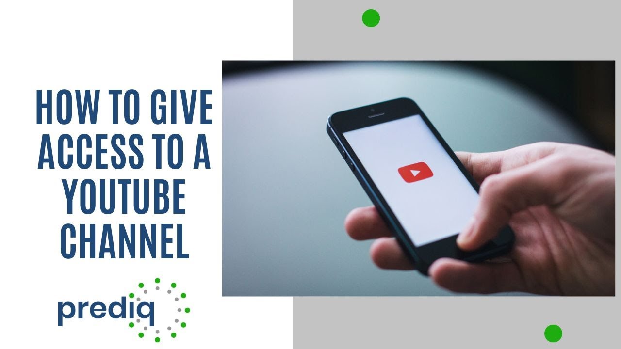 Sharing Access to Your YouTube Channel for Posting and Admin Control ...